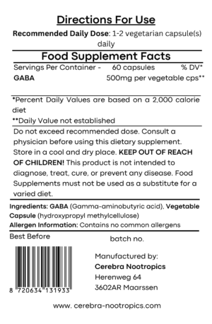 Buy the Best Gaba Capsules Online in EU | Fast & Free Shipping